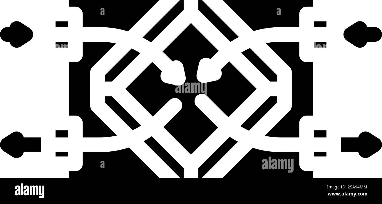 heat recovery ventilation hrv glyph icon vector. heat recovery ...