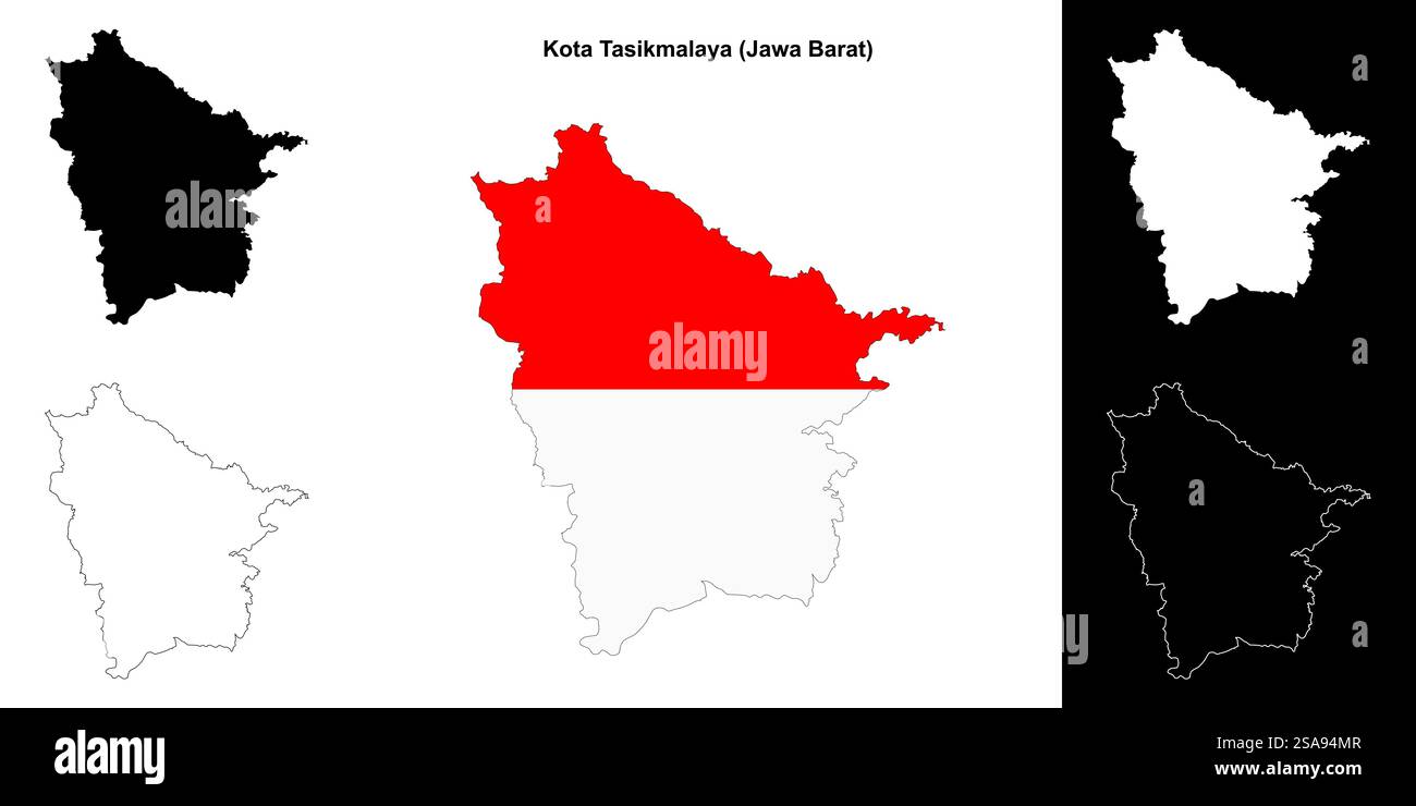 Kota tasikmalaya eps map hi-res stock photography and images - Alamy