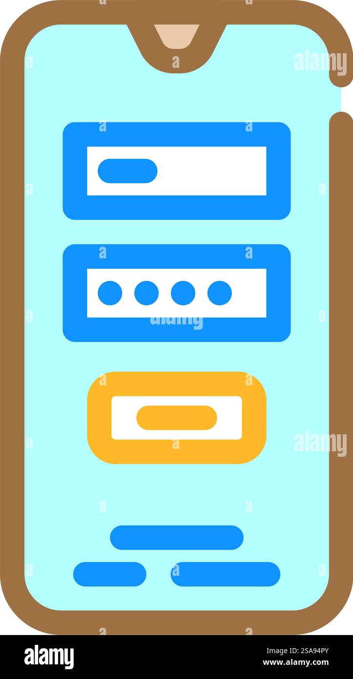 affordance ux ui design color icon vector. affordance ux ui design sign. isolated symbol ...