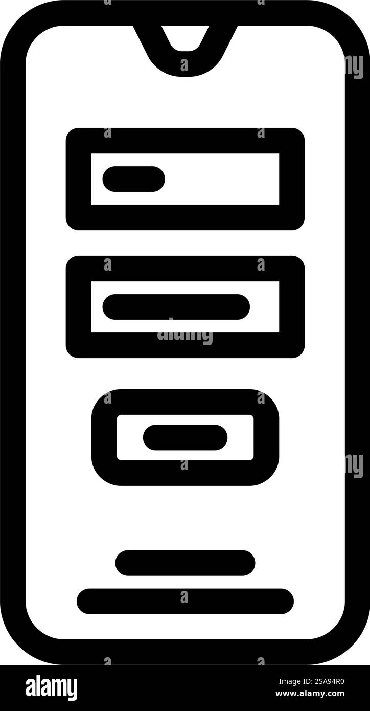 affordance ux ui design line icon vector. affordance ux ui design sign ...