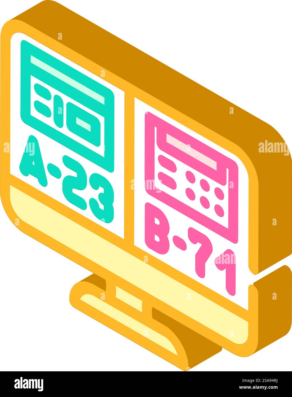 Ab Testing Ux Ui Design Isometric Icon Vector Ab Testing Ux Ui Design