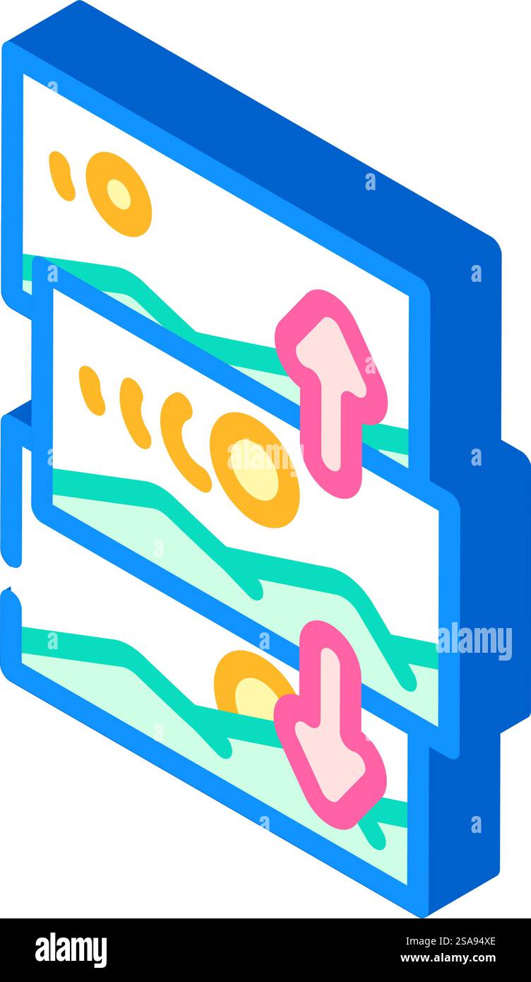 parallax scrolling ux ui design isometric icon vector. parallax ... parallax scrolling ux ui design isometric icon vector. parallax ...