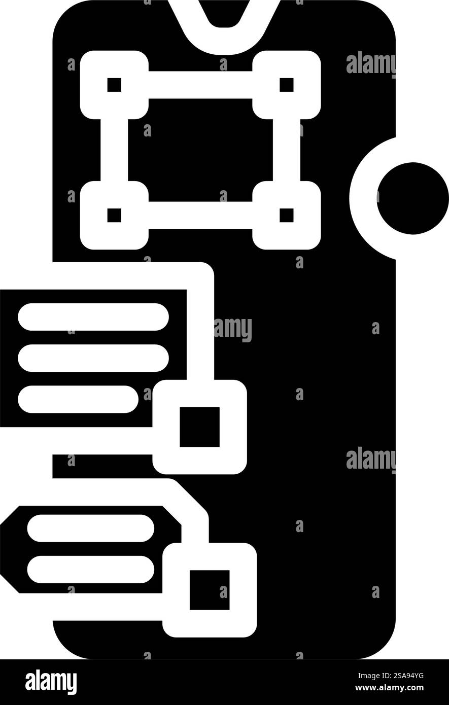 interaction design ux ui glyph icon vector. interaction design ux ui ...
