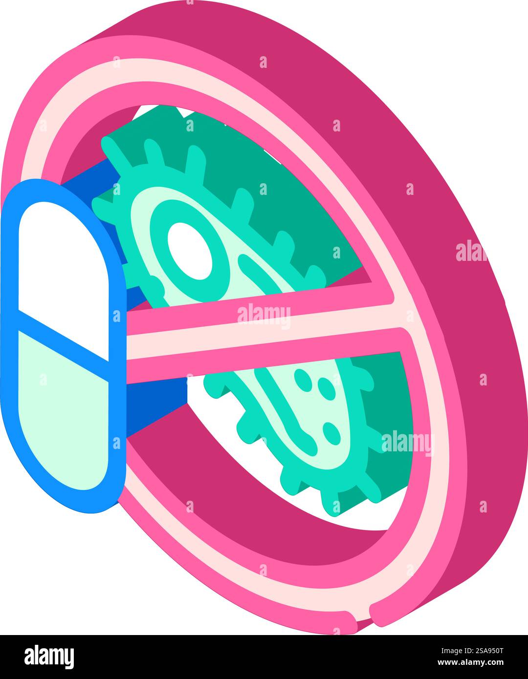 antibiotics medicines pharmacy isometric icon vector. antibiotics ...