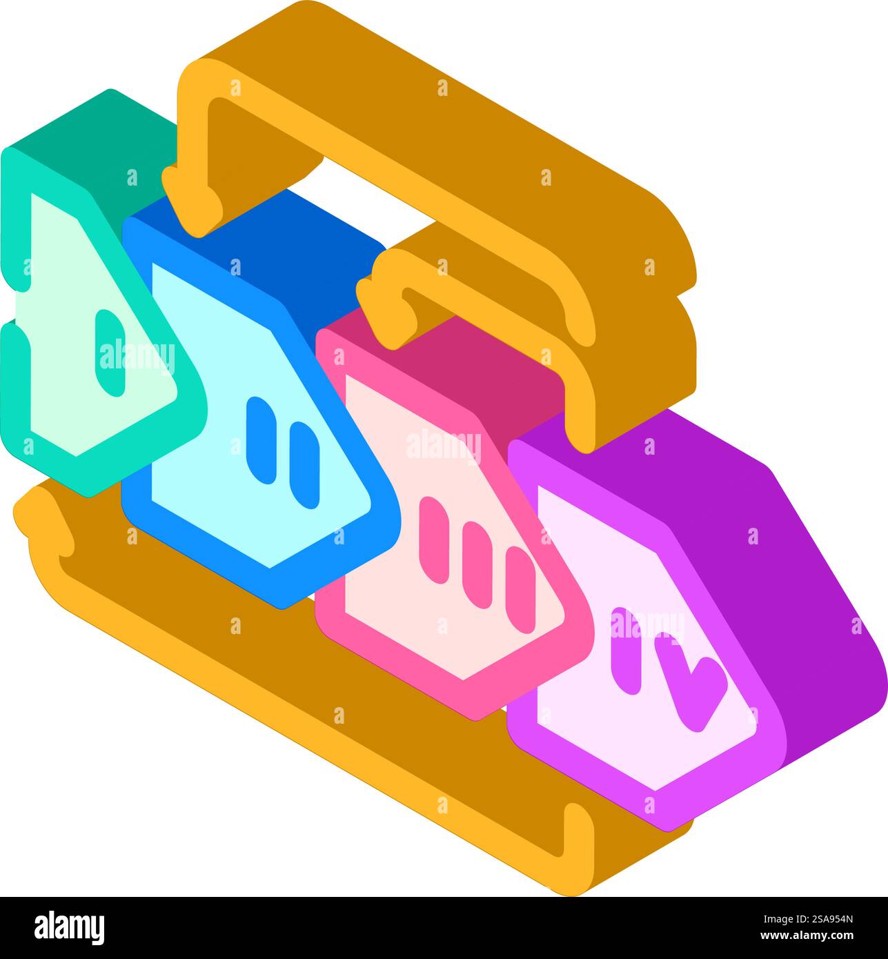 user centered design ucd isometric icon vector. user centered design ...