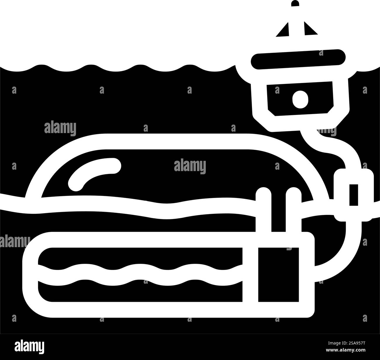wave energy storage glyph icon vector. wave energy storage sign ...