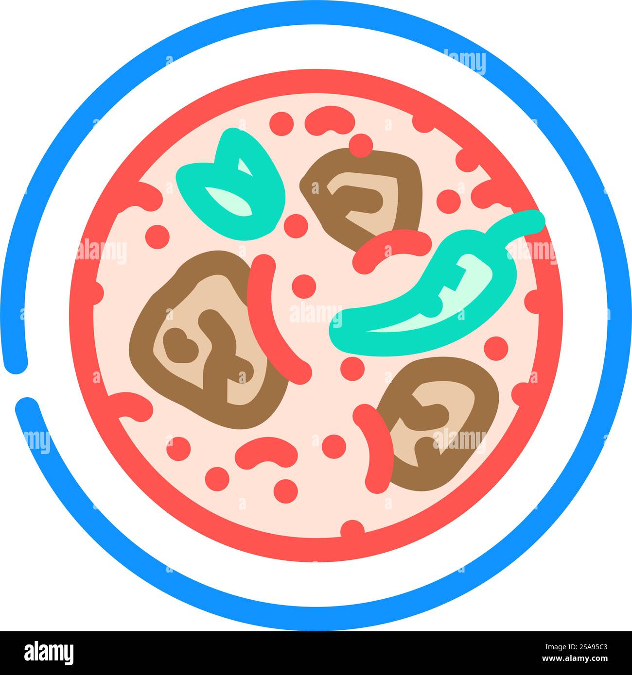 rogan josh indian cuisine color icon vector. rogan josh indian cuisine ...