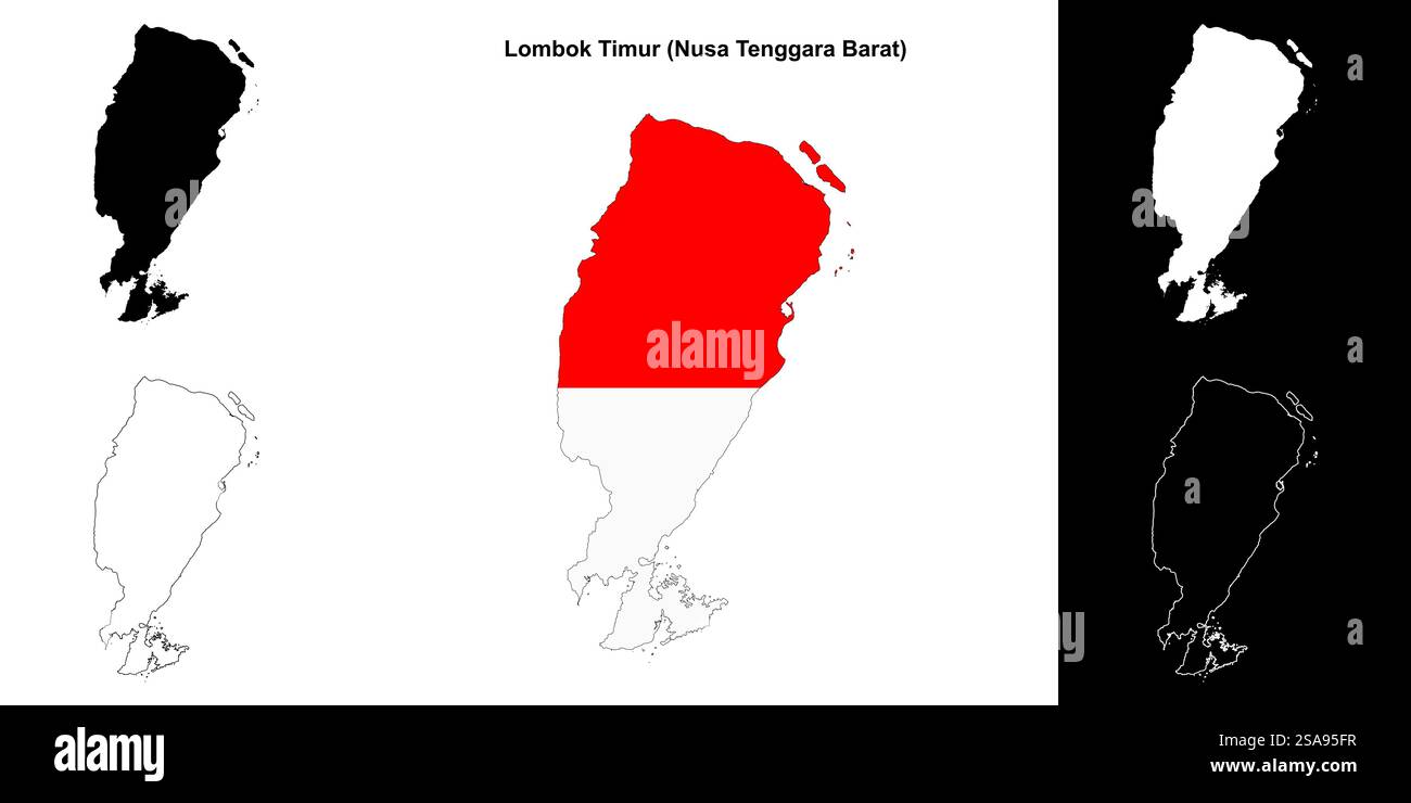 Lombok timur map hi-res stock photography and images - Alamy