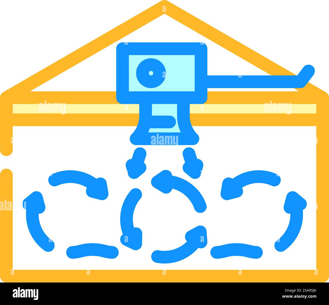 air circulation ventilation color icon vector. air circulation ...