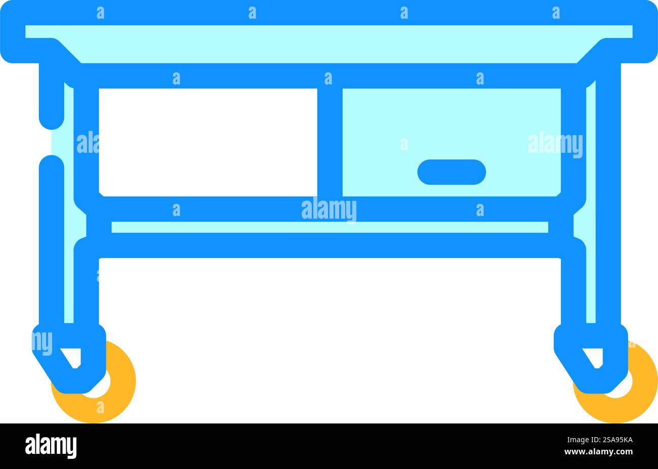 prep table restaurant equipment color icon vector. prep table ...