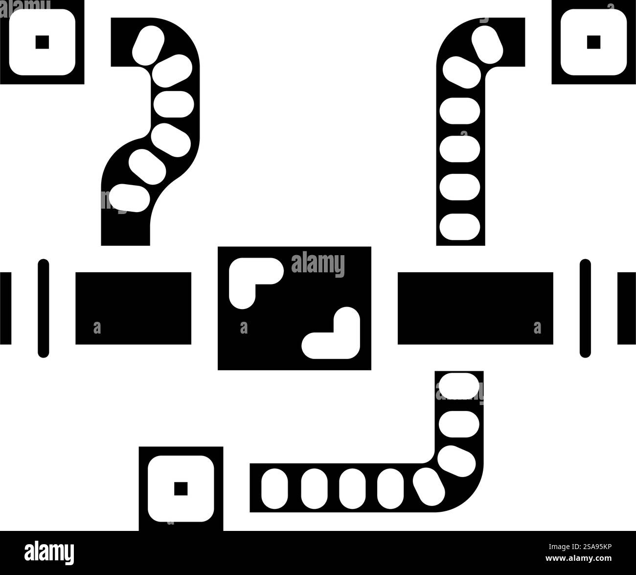 ductwork ventilation glyph icon vector. ductwork ventilation sign ...