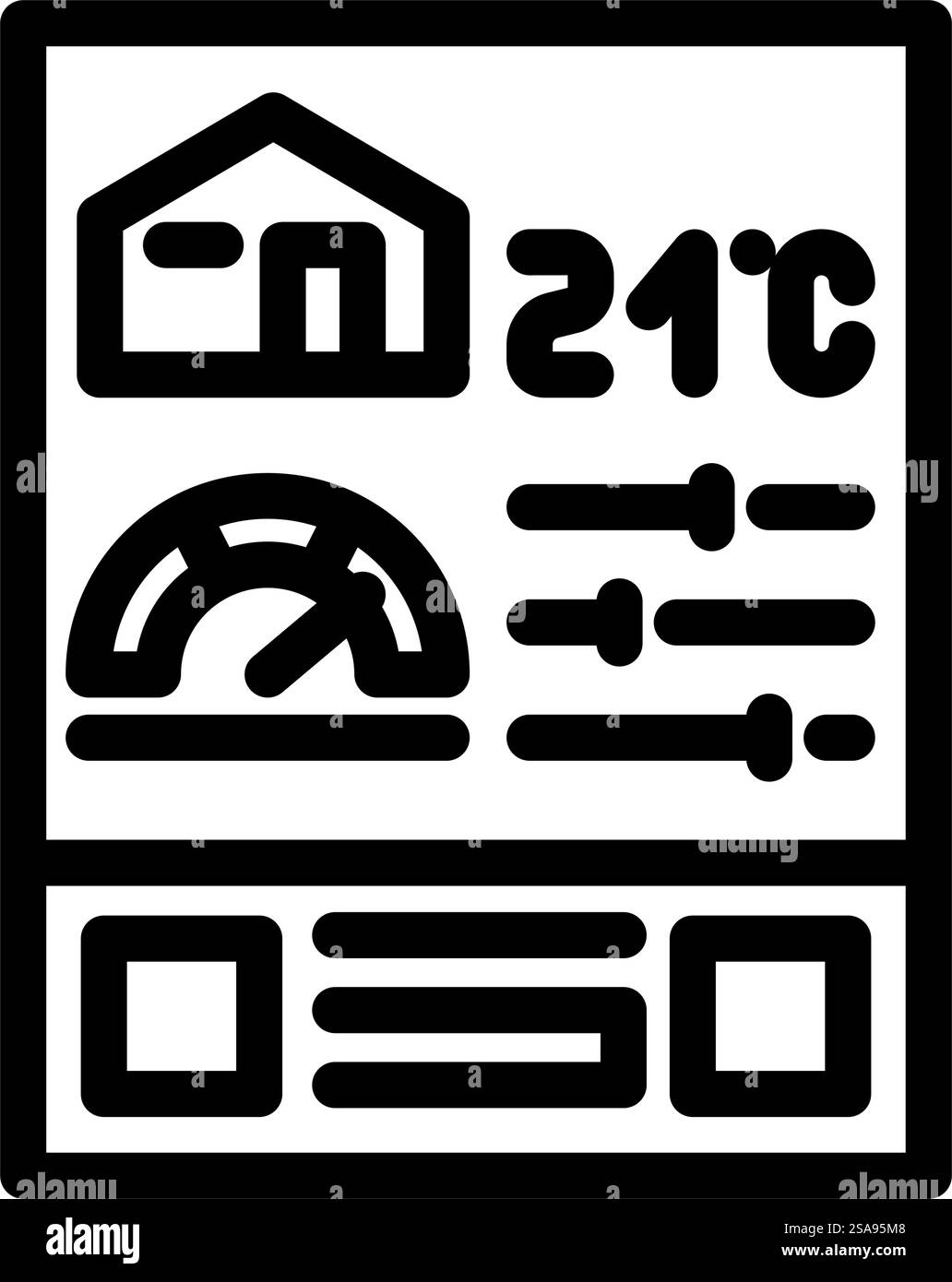 ventilation control line icon vector. ventilation control sign ...