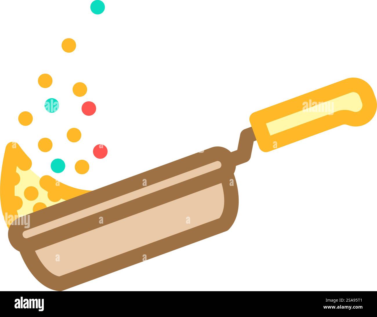fried rice fast food color icon vector. fried rice fast food sign ...