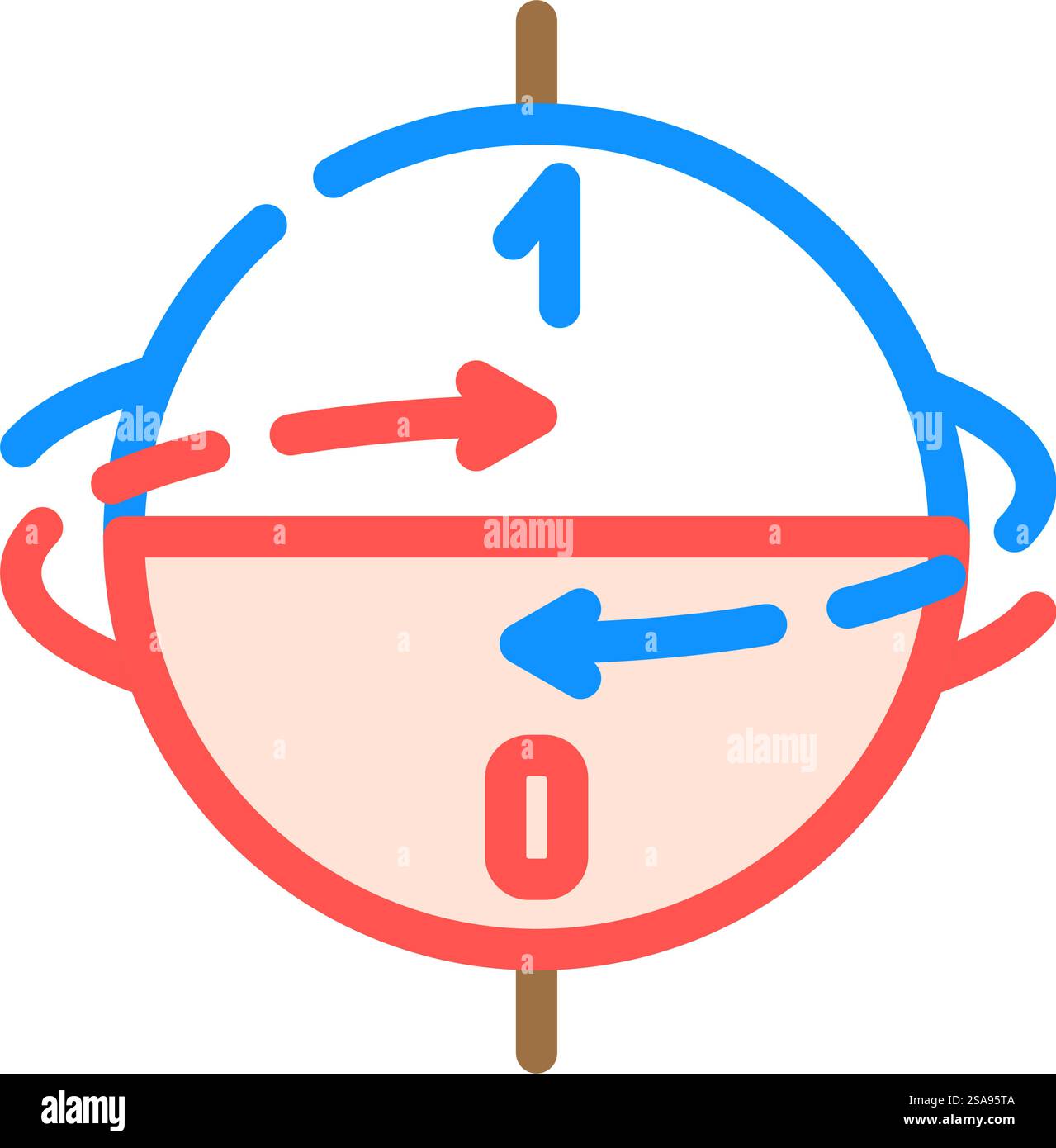 superposition state quantum technology color icon vector. superposition ...