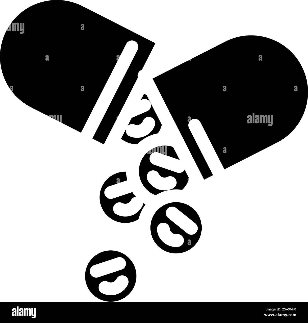 antidepressants medicines pharmacy glyph icon vector. antidepressants ...