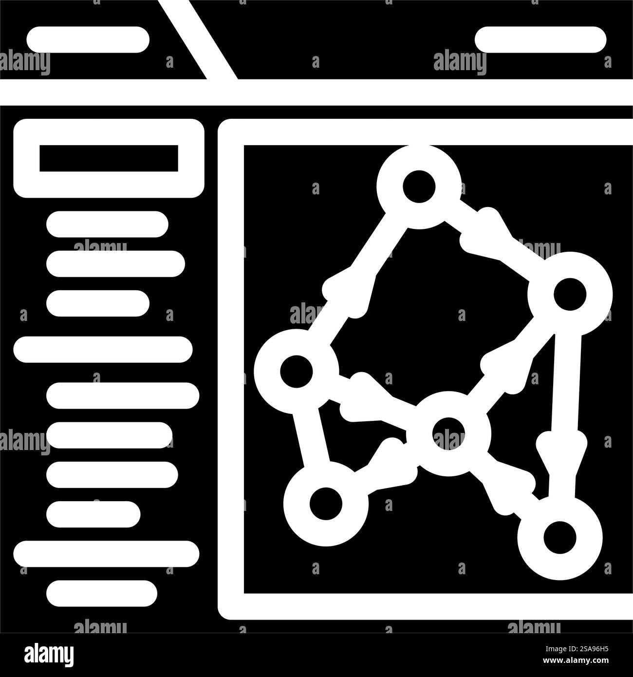 knowledge graph seo glyph icon vector. knowledge graph seo sign ...