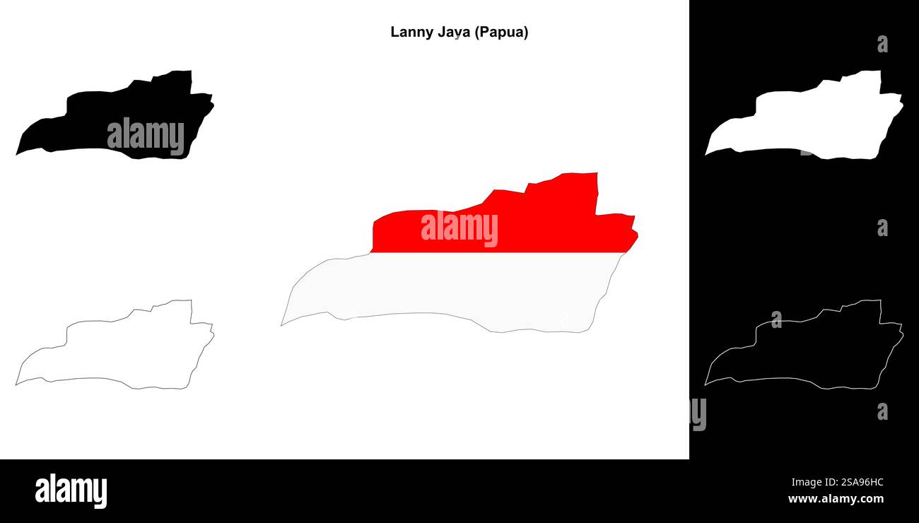 Blank lanny jaya map hi-res stock photography and images - Alamy