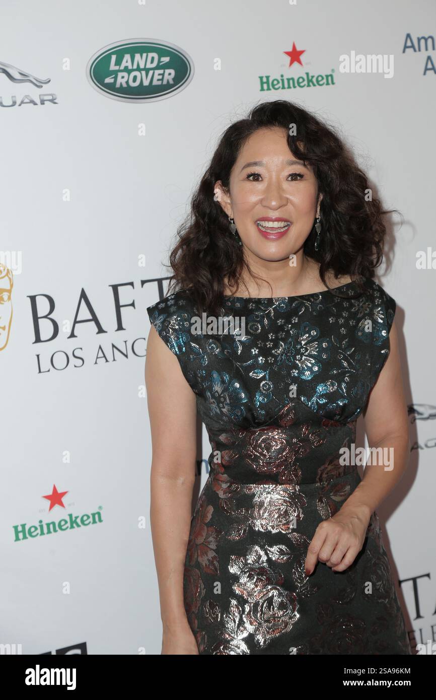 Sandra Oh at the BAFTA LA TV Tea Party, Arrivals, The Beverly Hilton ...