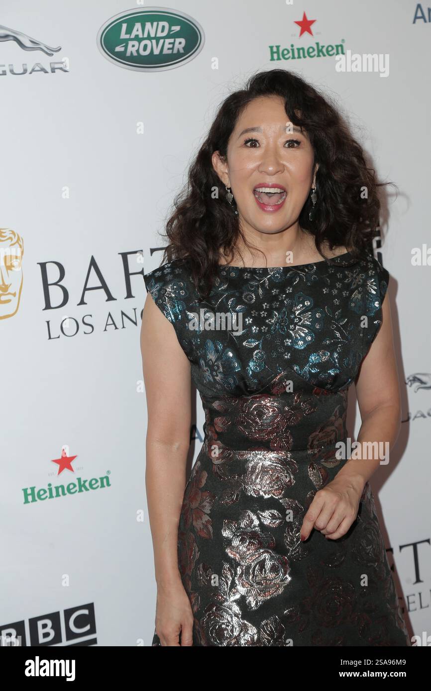 Sandra Oh at the BAFTA LA TV Tea Party, Arrivals, The Beverly Hilton ...