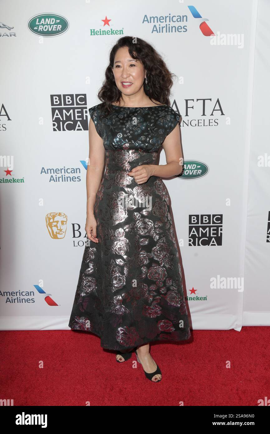 Sandra Oh at the BAFTA LA TV Tea Party, Arrivals, The Beverly Hilton ...