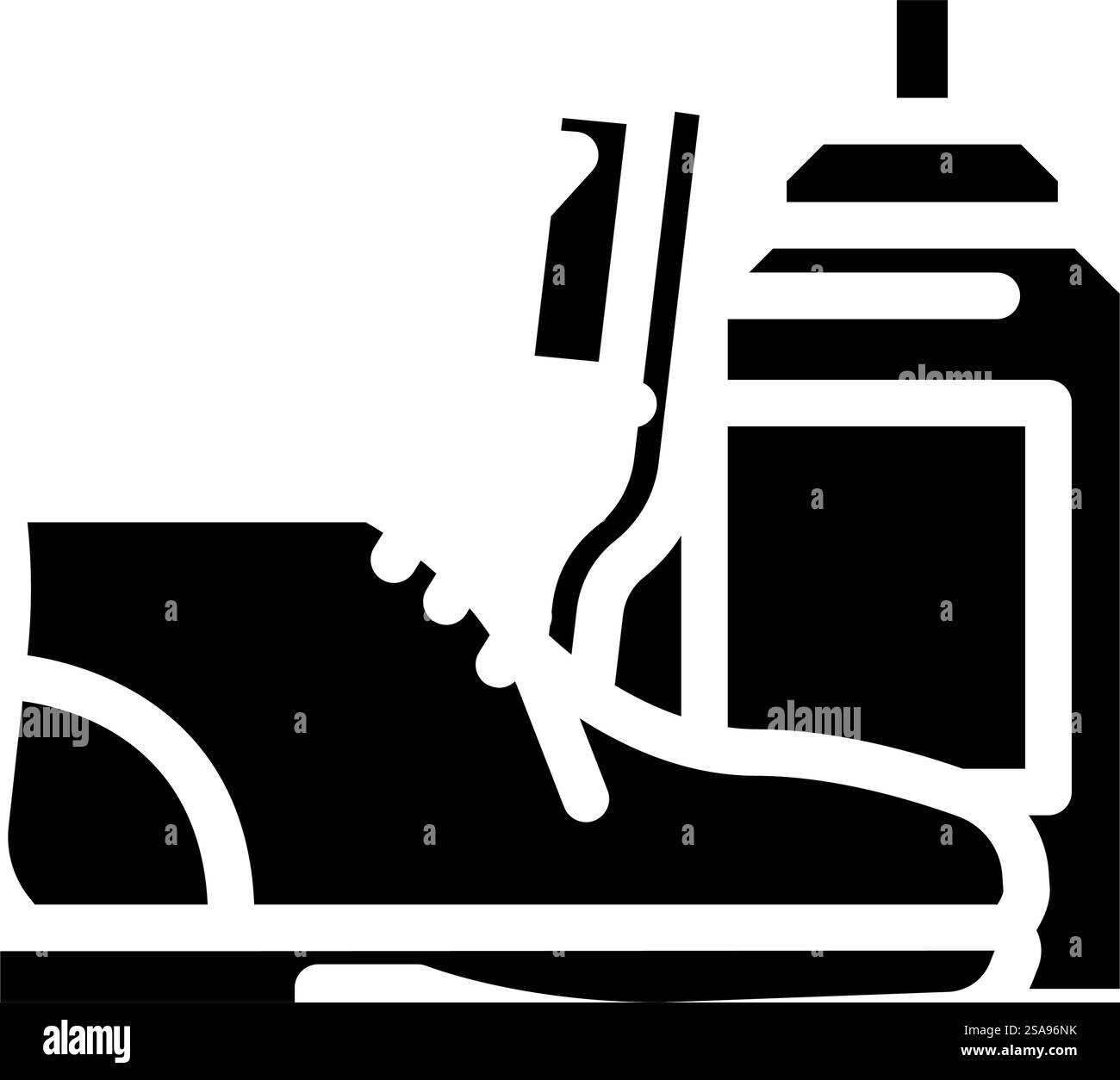 suede cleaning glyph icon vector. suede cleaning sign. isolated symbol ...