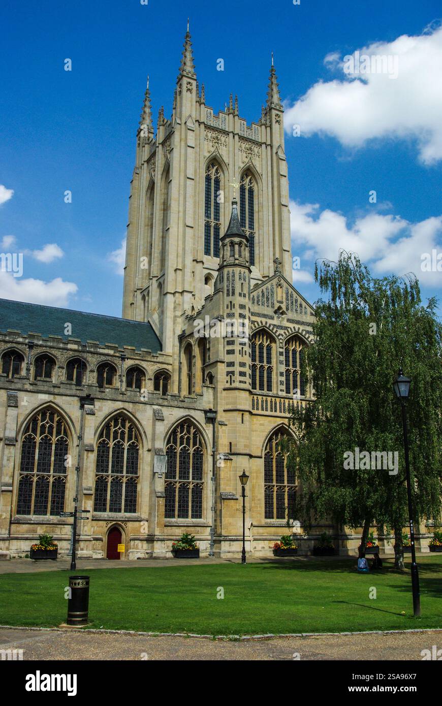 Exterior of St Edmundsbury Cathedral, Bury St Edmunds, Suffolk, UK ...