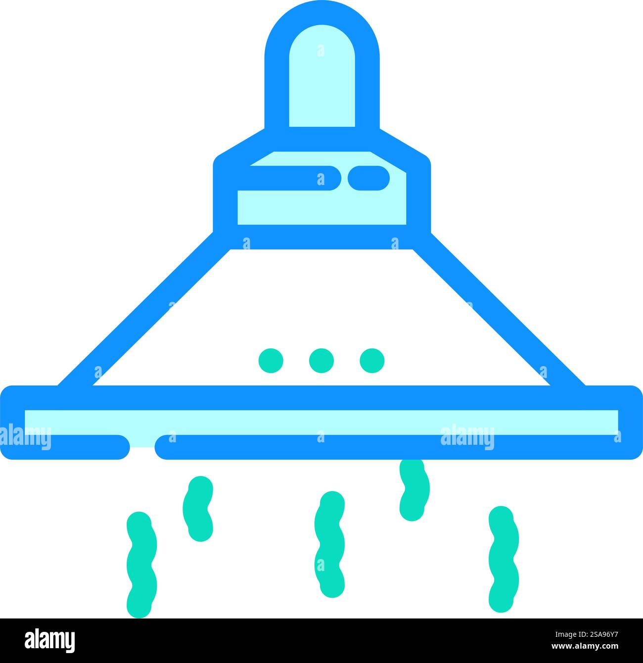 range hood restaurant equipment color icon vector. range hood ...