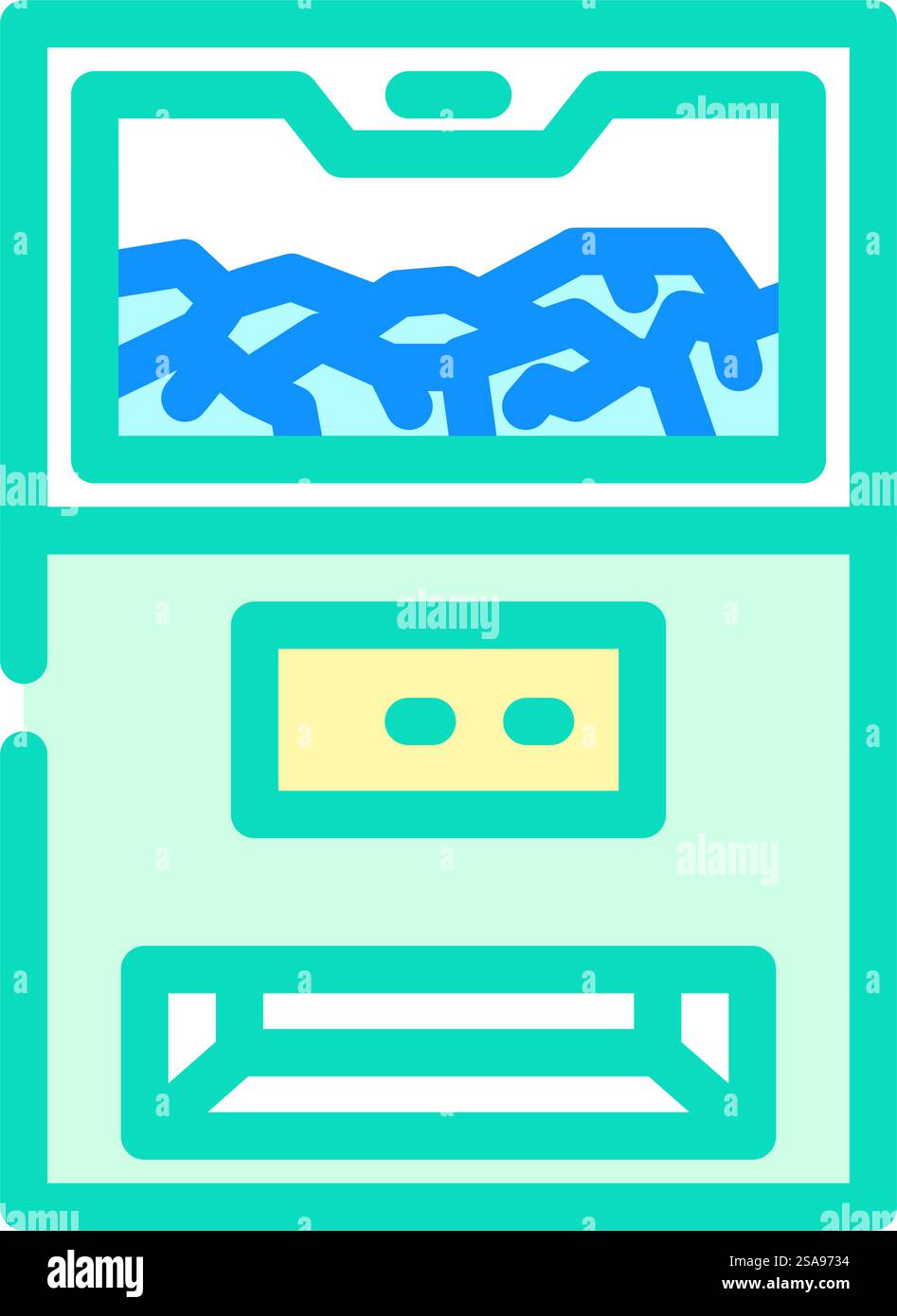 ice maker restaurant equipment color icon vector. ice maker restaurant ...