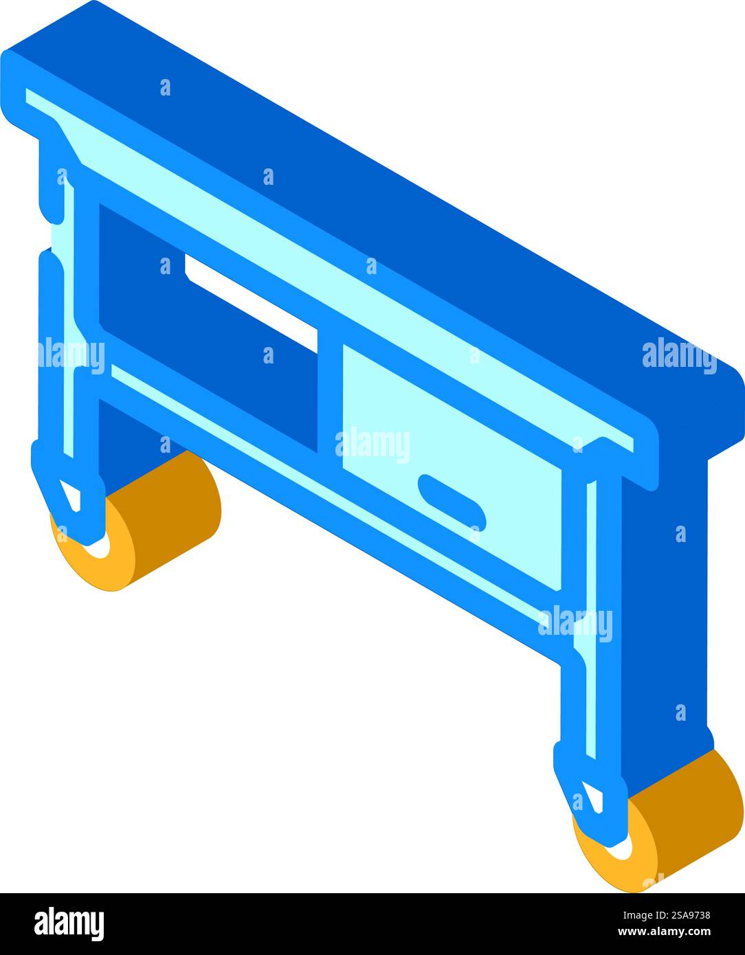 prep table restaurant equipment isometric icon vector. prep table ...