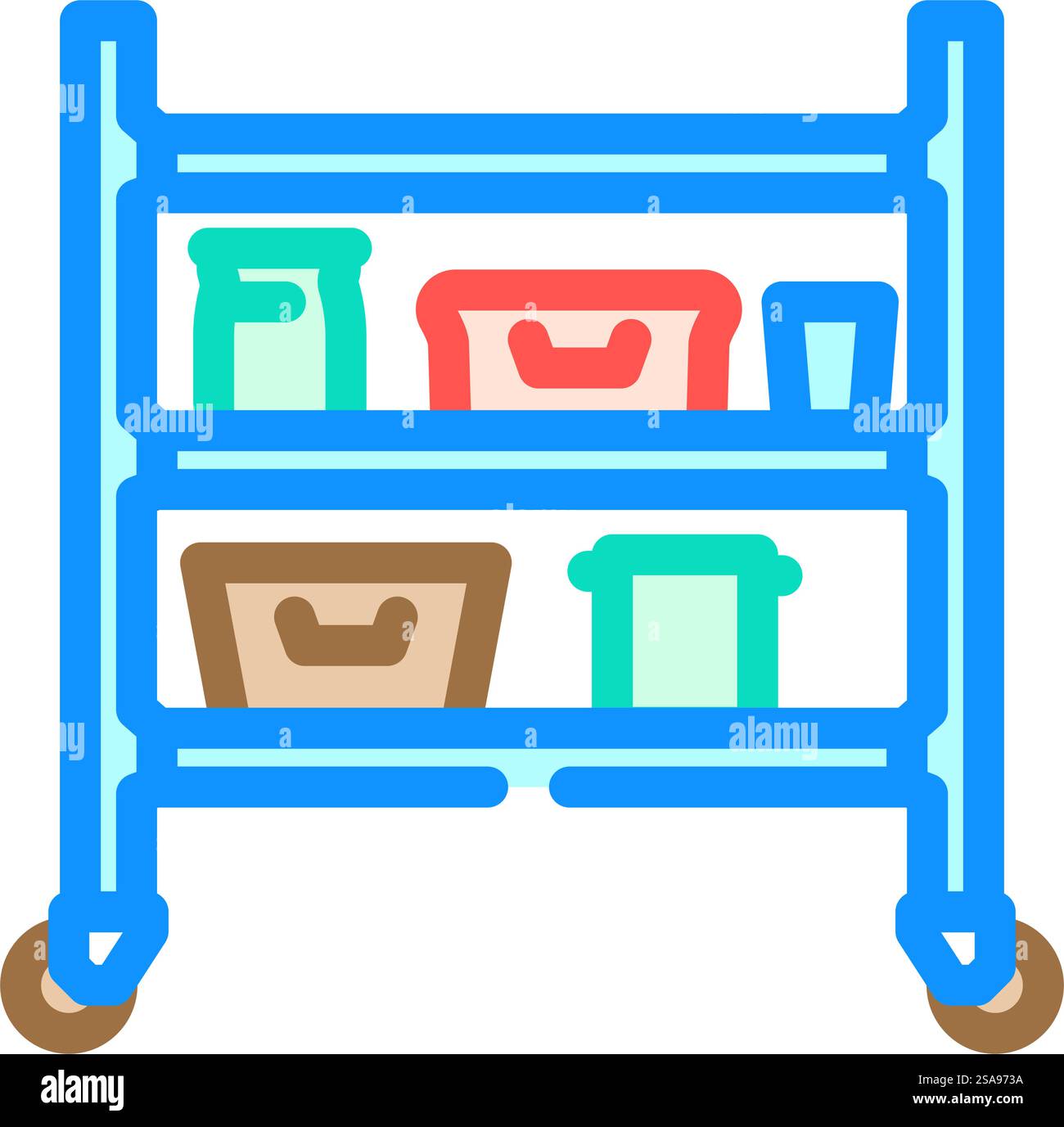shelving restaurant equipment color icon vector. shelving restaurant ...