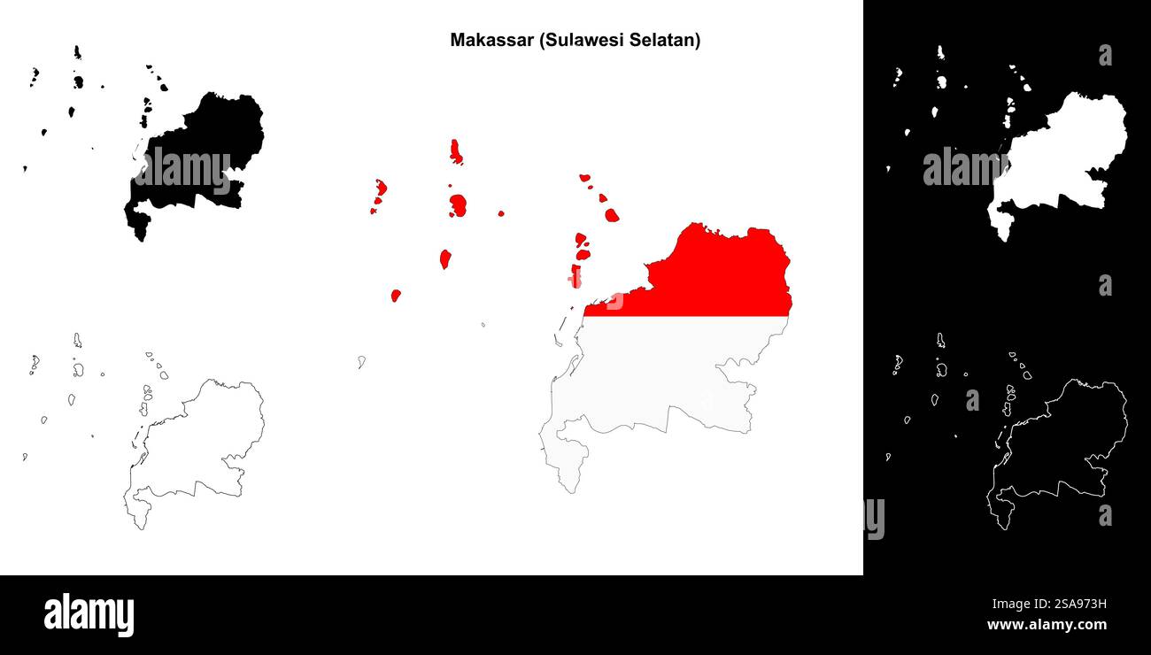 Map of makassar hi-res stock photography and images - Alamy