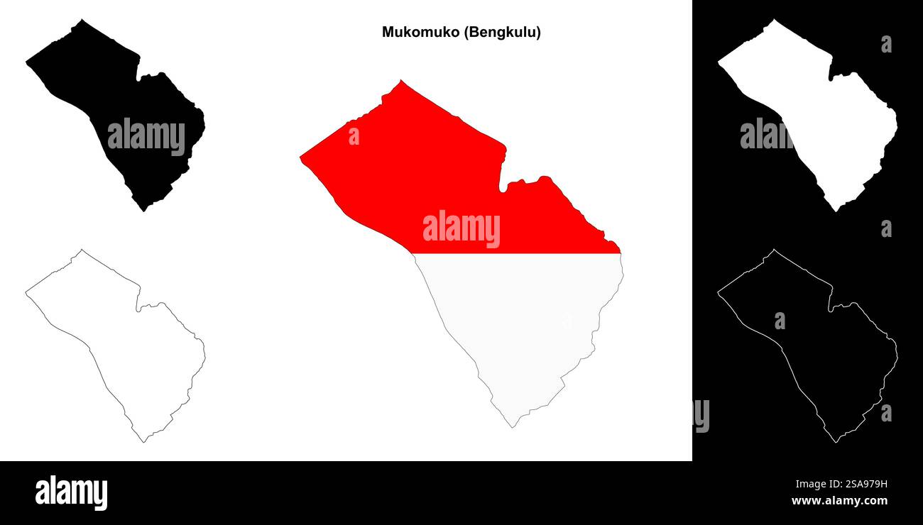 Mukomuko map hi-res stock photography and images - Alamy