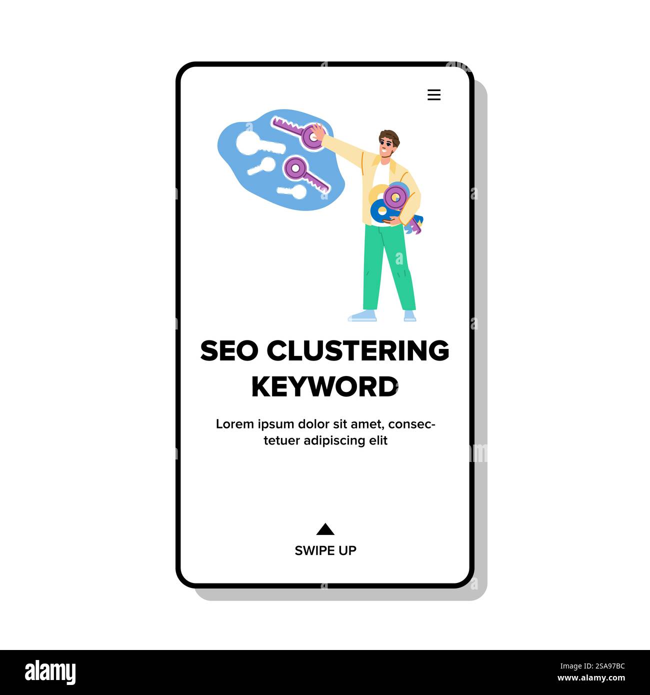 research seo clustering keyword vector. analysis ranking, algorithm ...