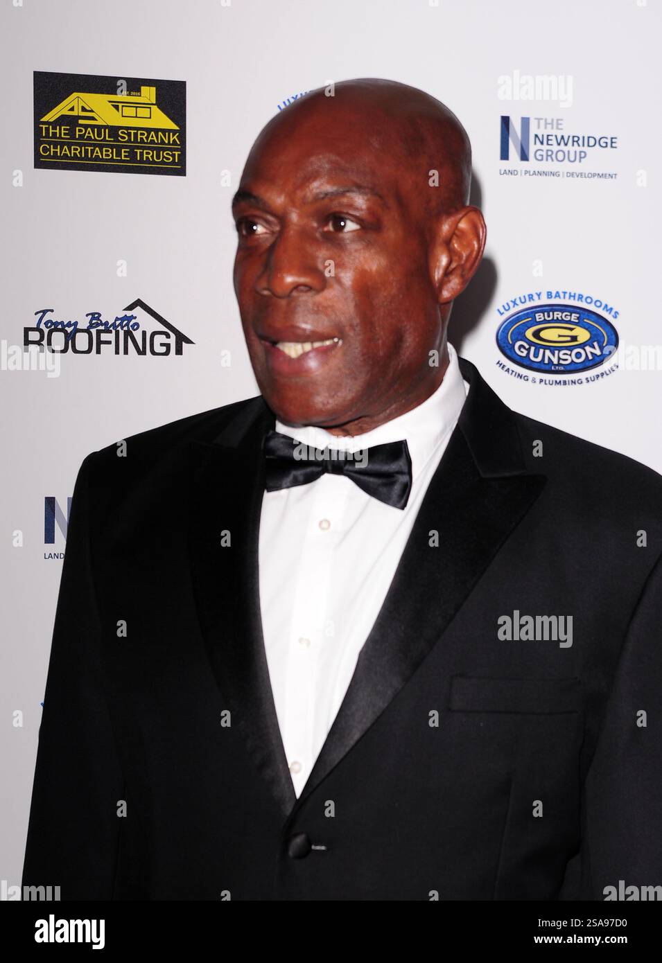 Frank Bruno ettending PAUL STRANK CHARITY GALA at The Bank of England ...