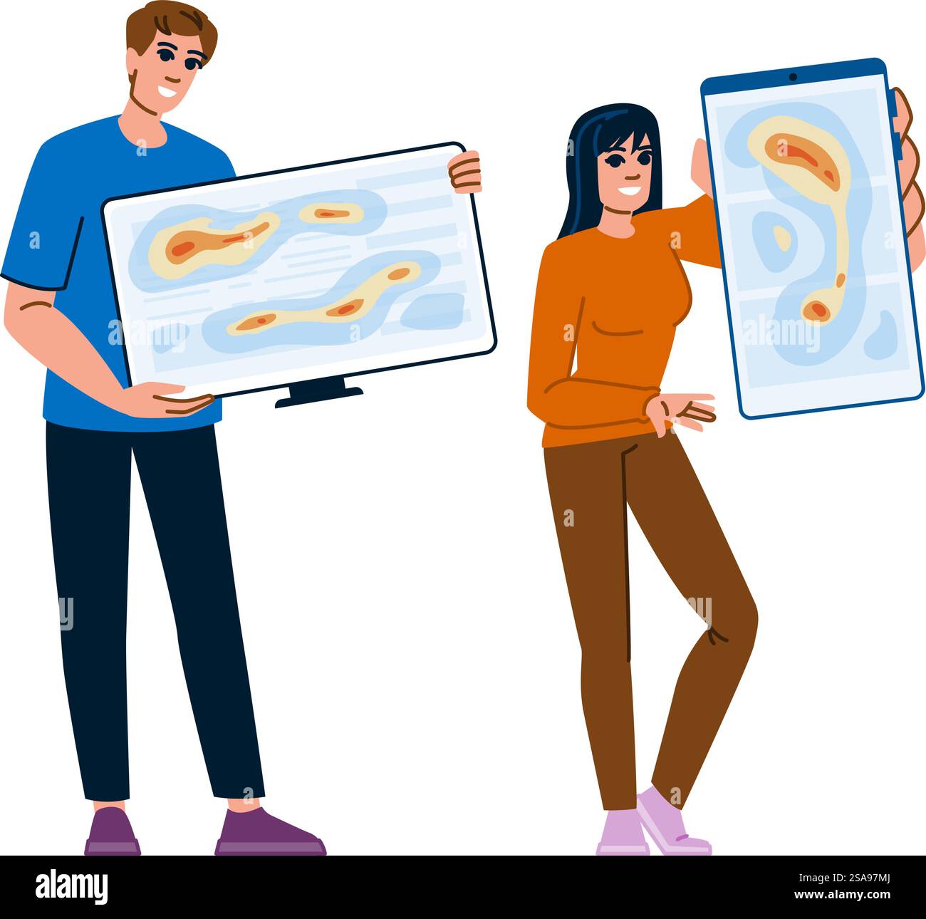 data heatmap website vector. analysis visualization, user interface ... data heatmap website vector. analysis visualization, user interface ...