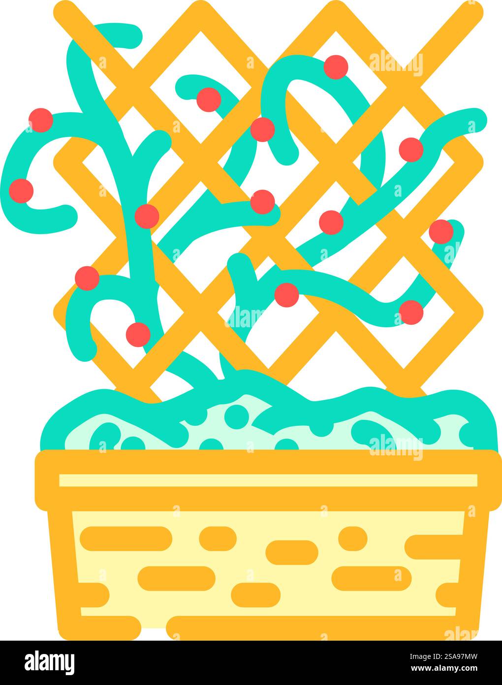 trellis urban gardening color icon vector. trellis urban gardening sign ...