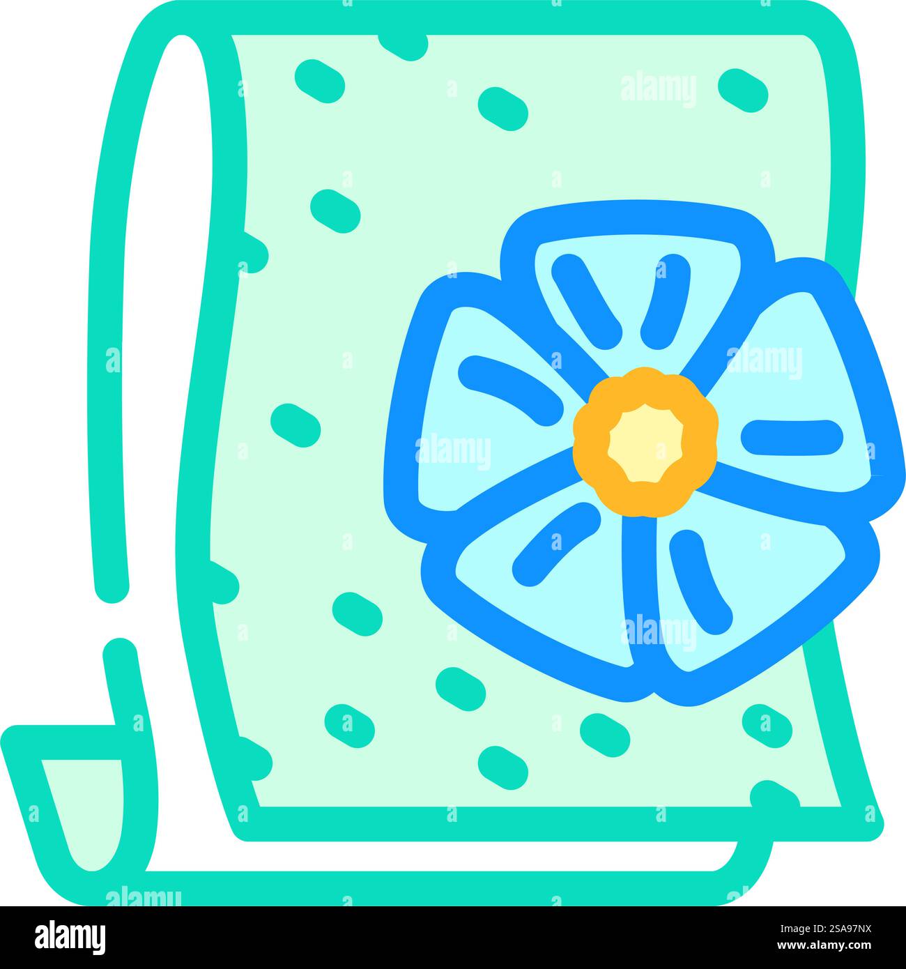 linen cleaning color icon vector. linen cleaning sign. isolated symbol ...