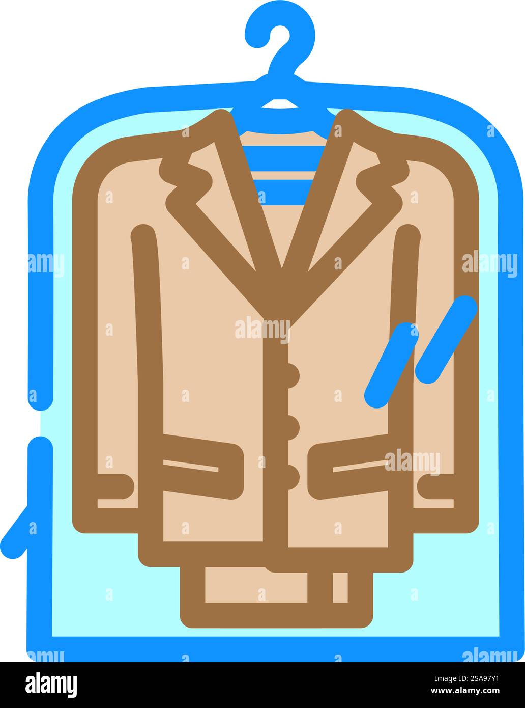 dry cleaner color icon vector. dry cleaner sign. isolated symbol ...