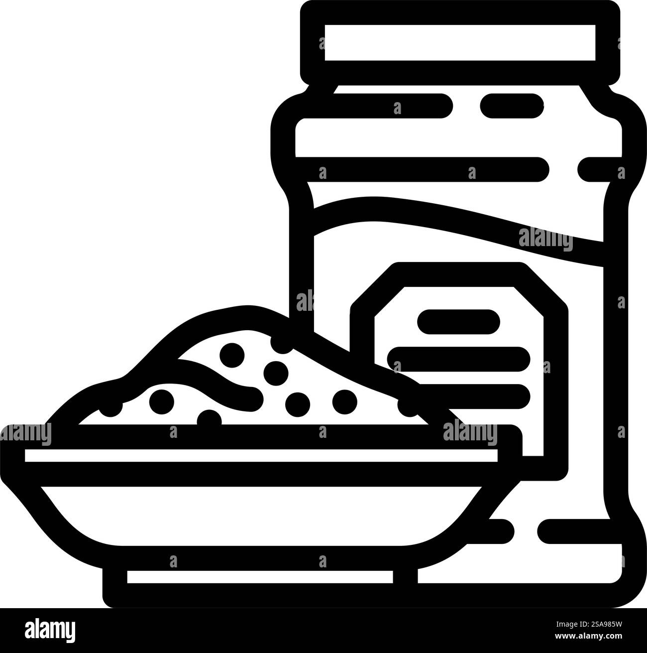 garam masala indian cuisine line icon vector. garam masala indian ...