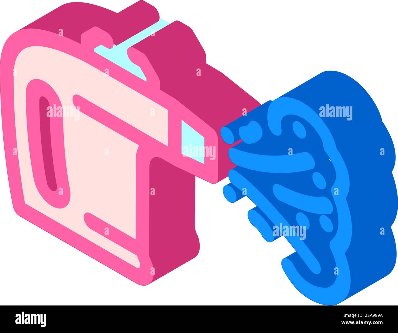 steam cleaning isometric icon vector. steam cleaning sign. isolated ...