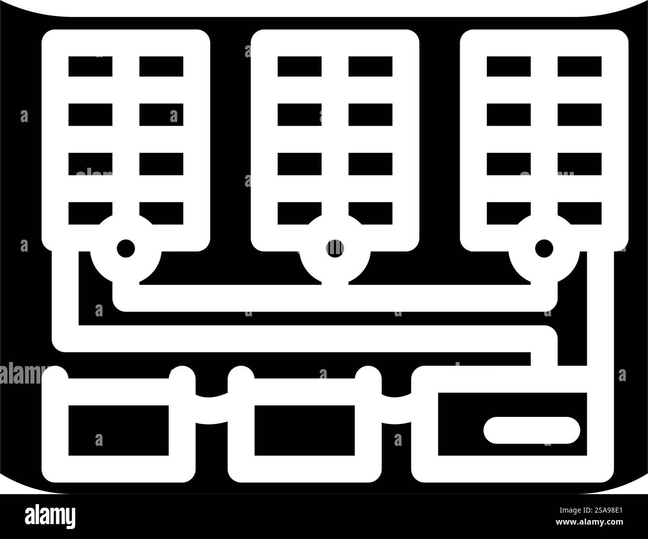 panel installation solar glyph icon vector. panel installation solar ...