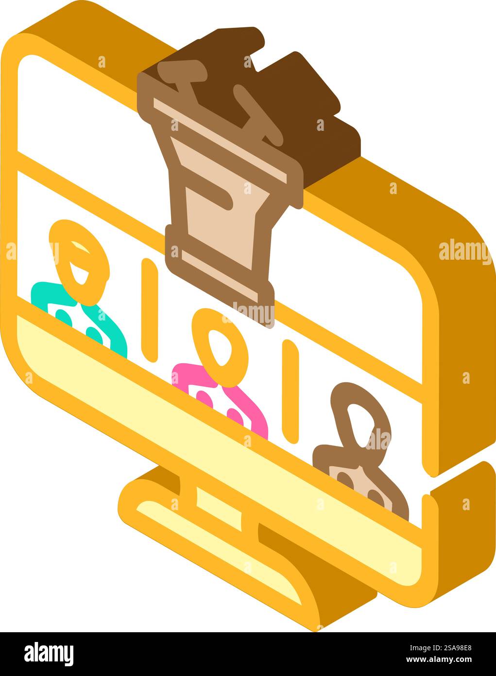 breakout sessions isometric icon vector. breakout sessions sign ...