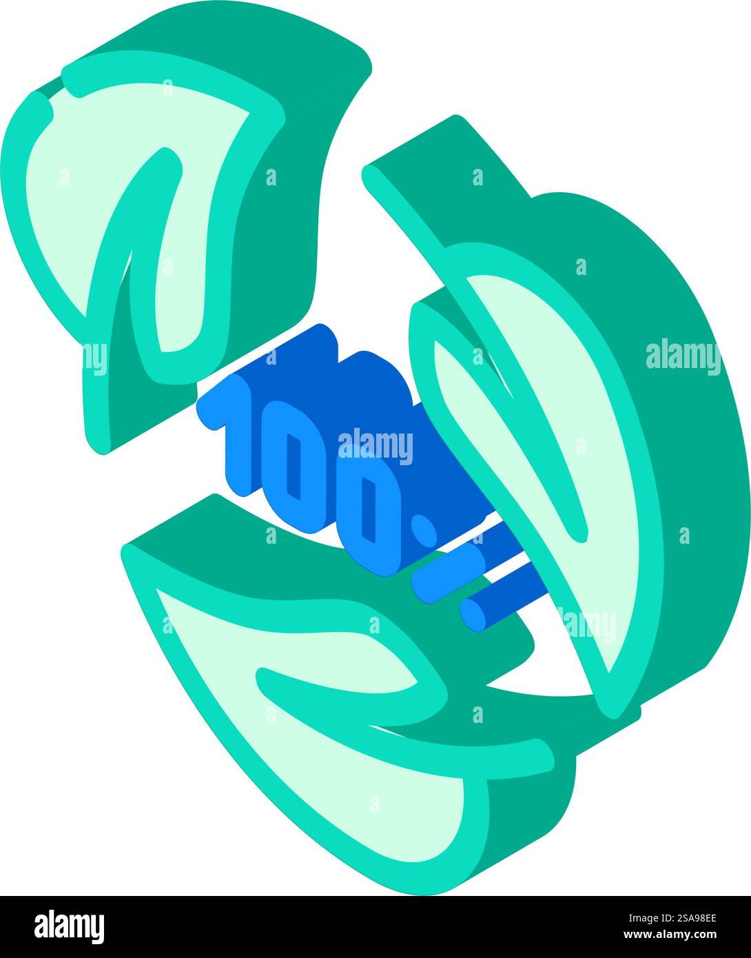 biodegradable waste sorting isometric icon vector. biodegradable waste ...