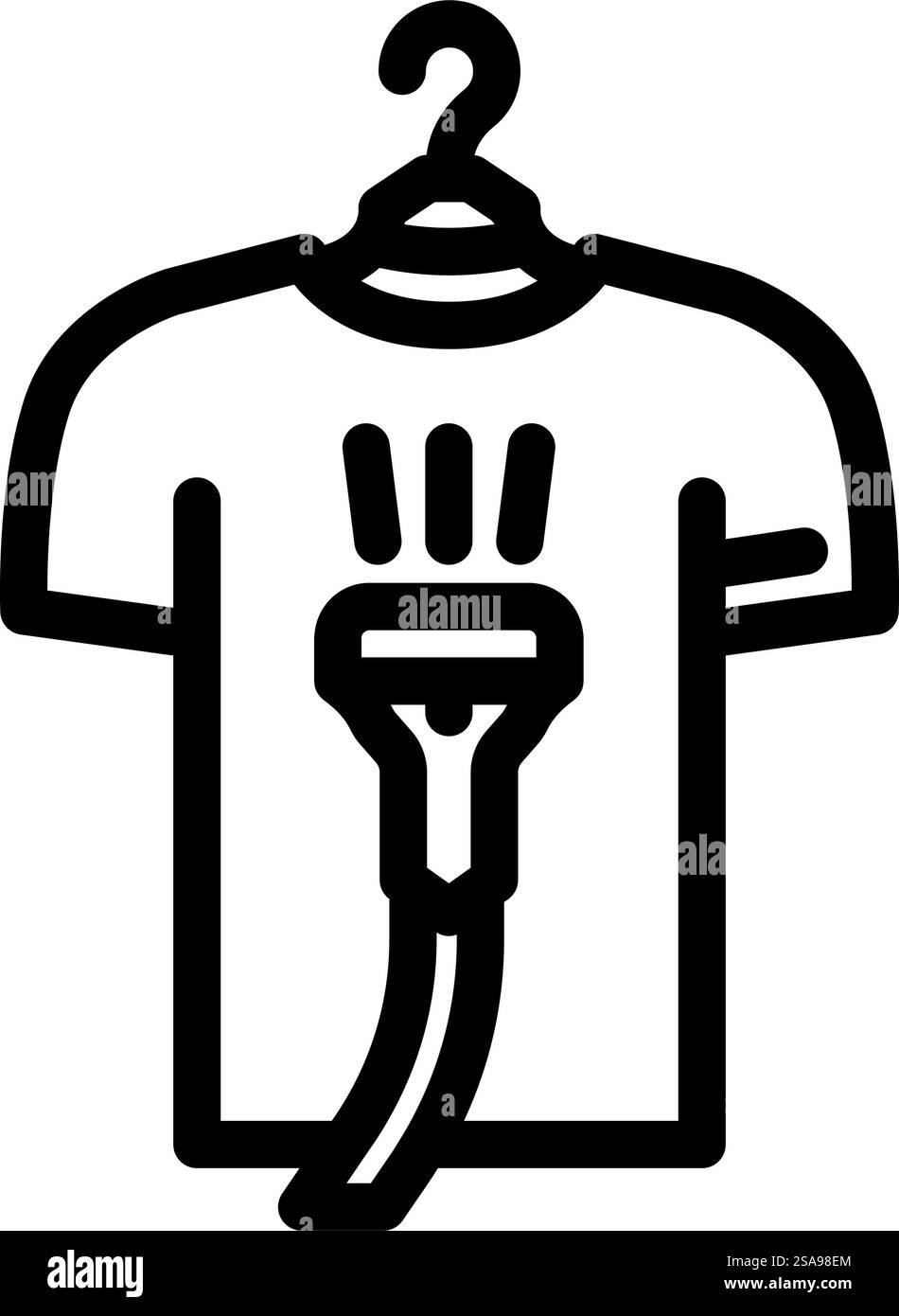 dry cleaning line icon vector. dry cleaning sign. isolated contour ...