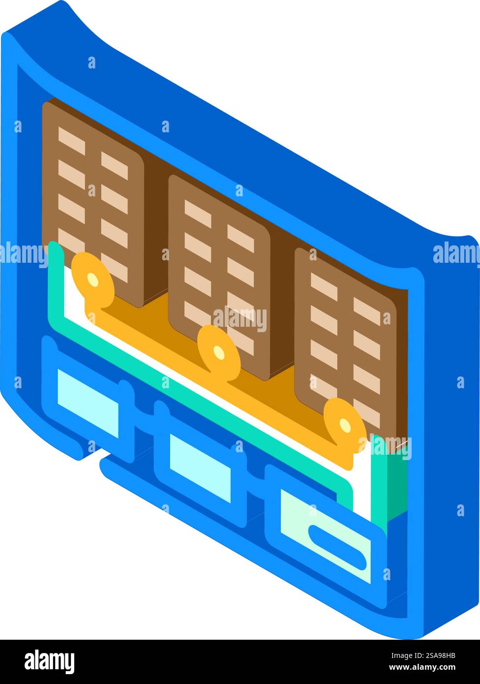 panel installation solar isometric icon vector. panel installation solar sign. isolated symbol ...