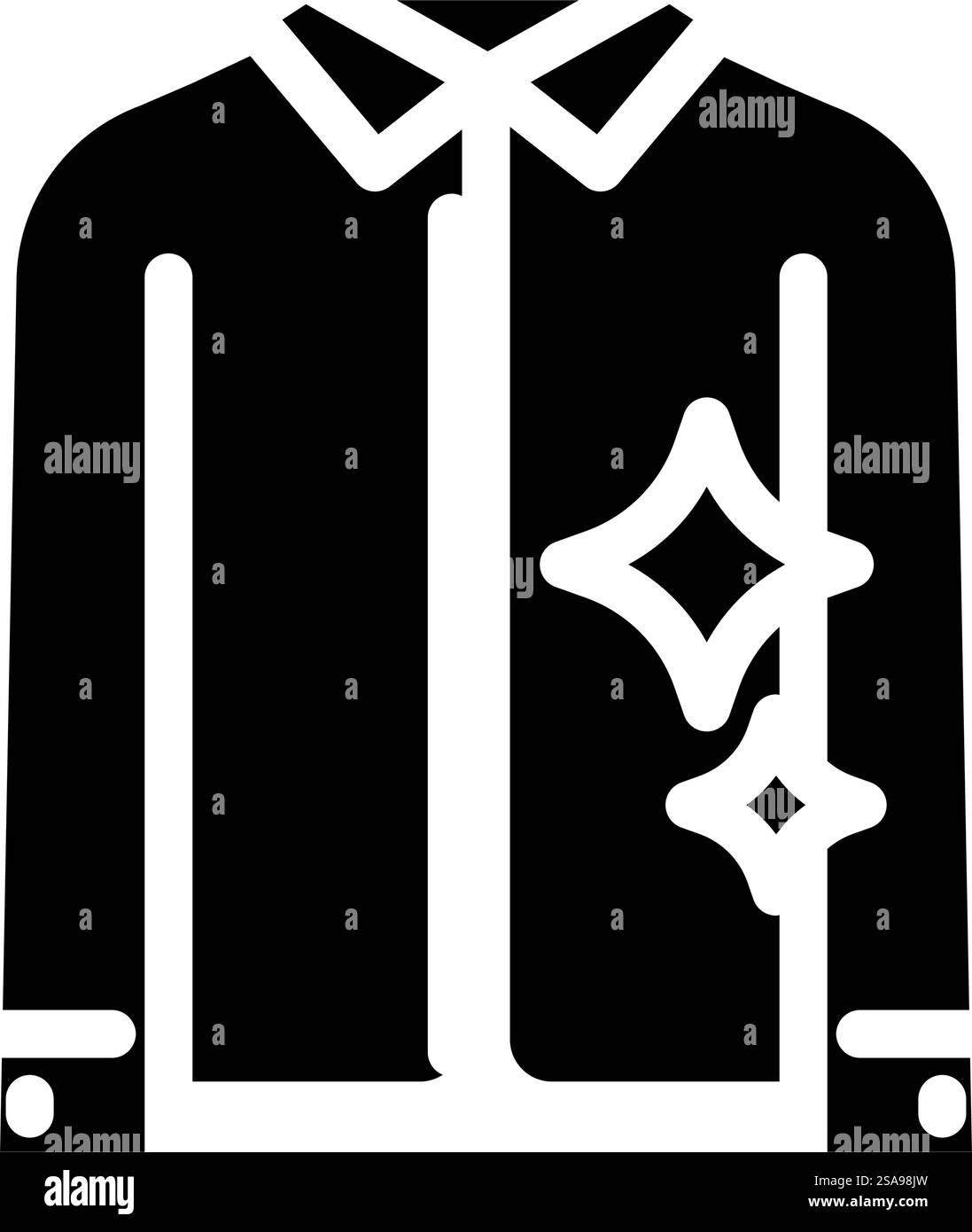 starching cloth glyph icon vector. starching cloth sign. isolated ...