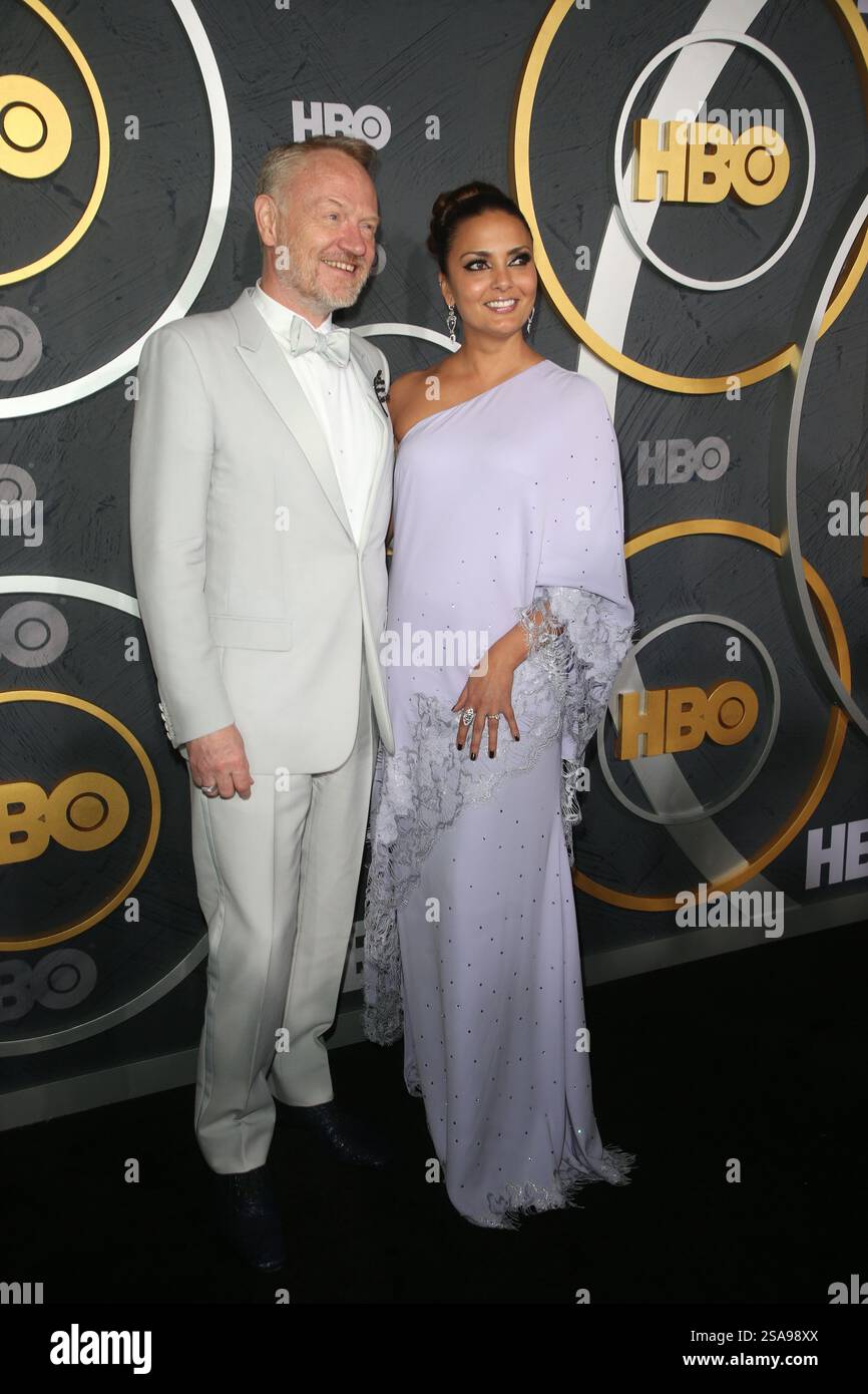 Jared Harris and Allegra Riggio at the HBO Primetime Emmy Awards After ...