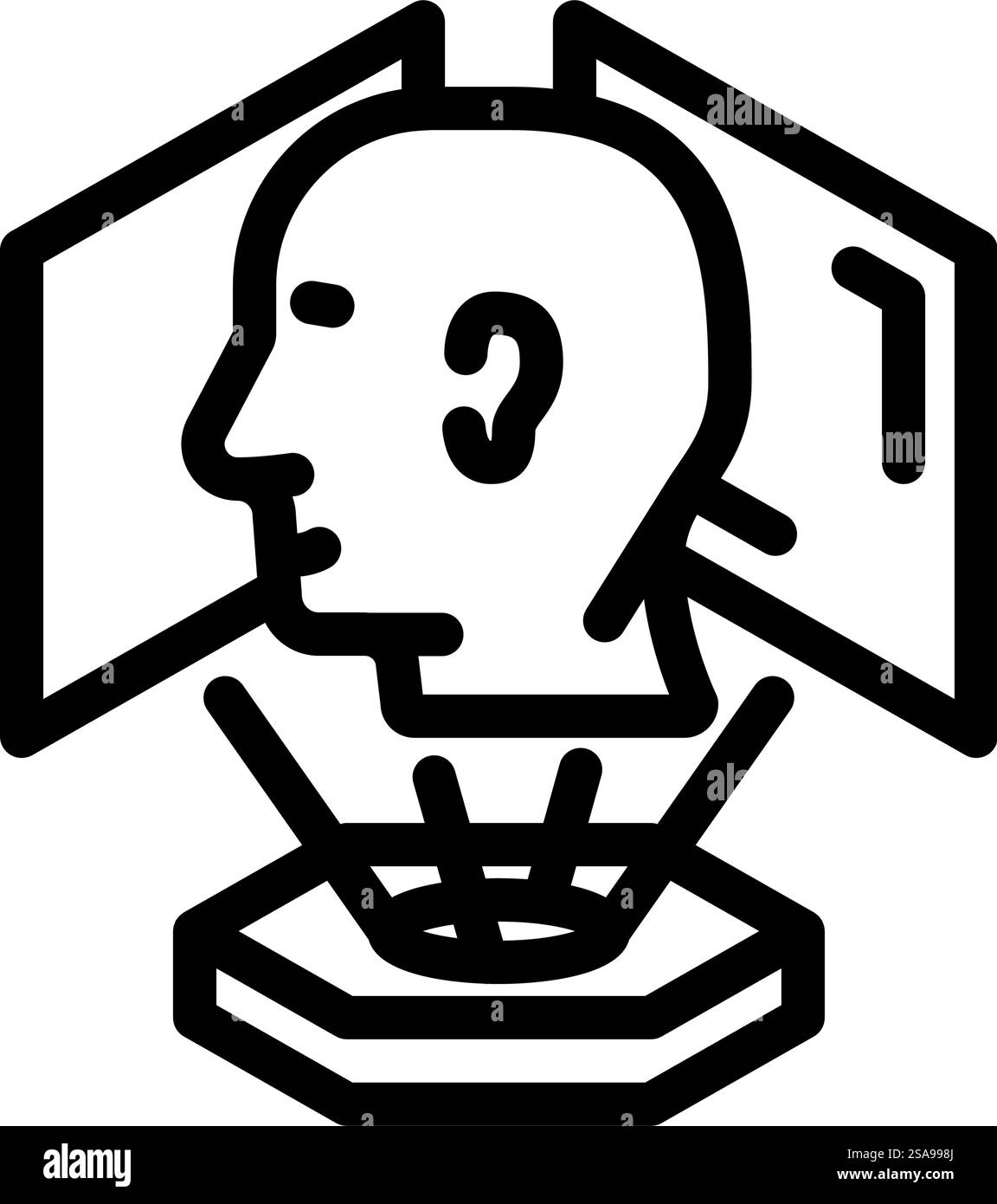 virtual lobby line icon vector. virtual lobby sign. isolated contour ...