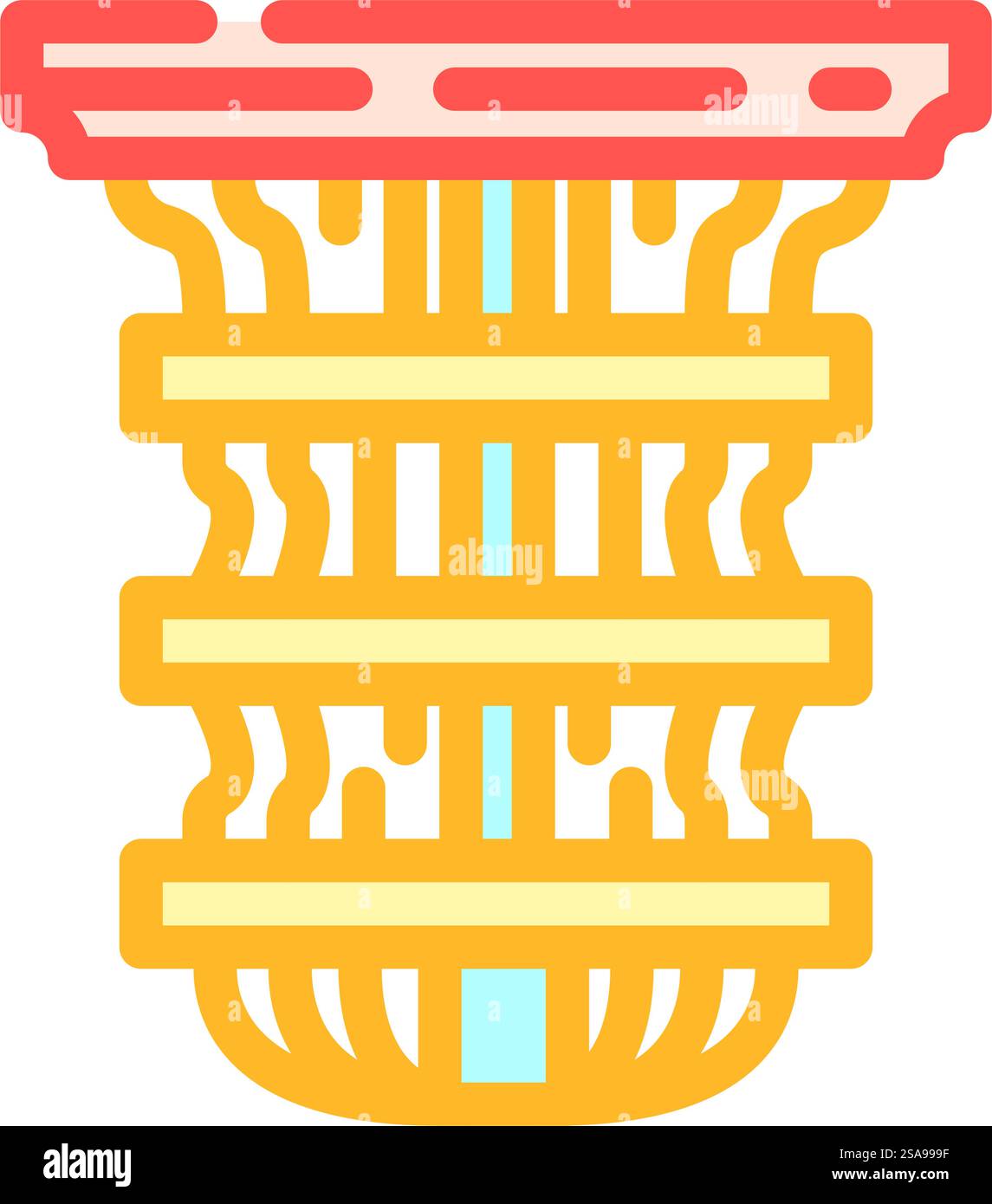 Computer Quantum Technology Color Icon Vector Computer Quantum Technology Sign Isolated Symbol