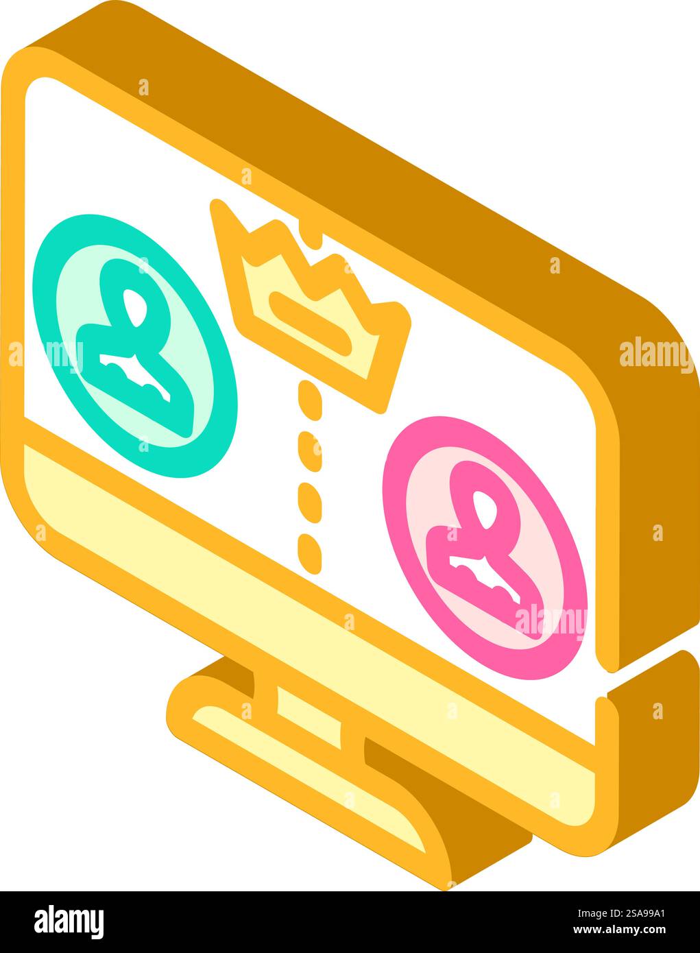 moderator control isometric icon vector. moderator control sign ...